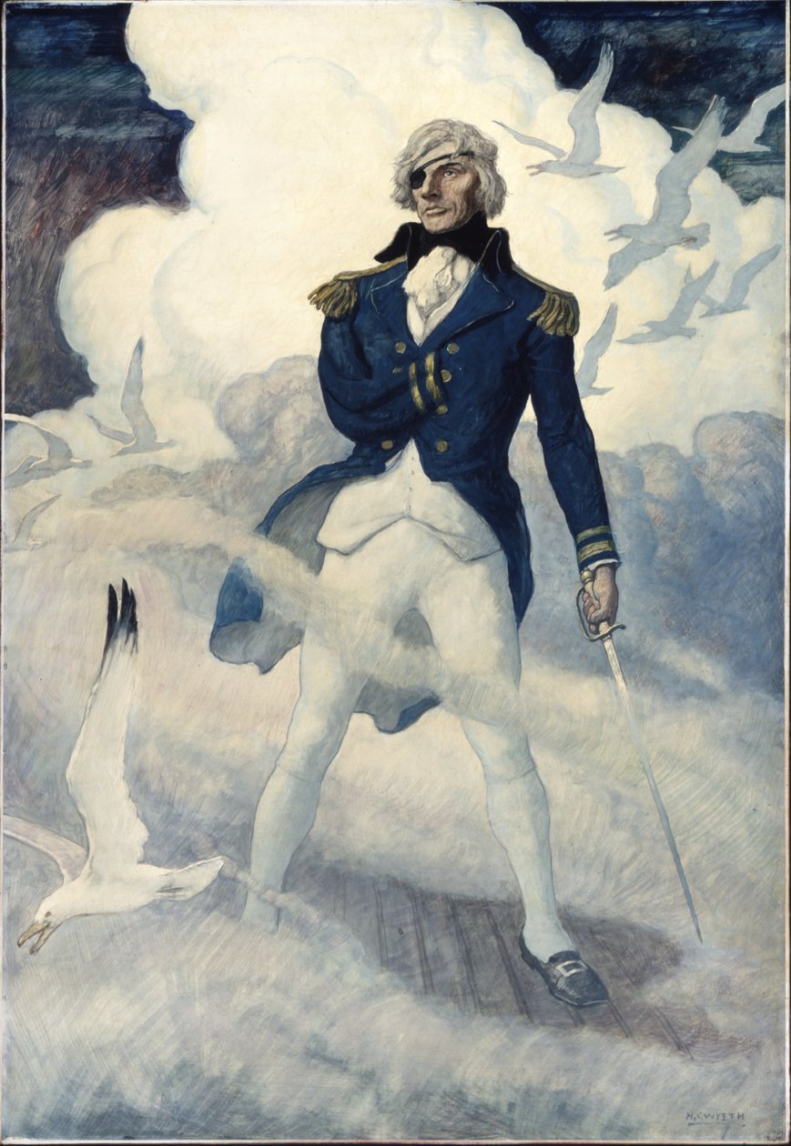 The Ghost of Admiral Nelson by Newell Convers Wyeth
